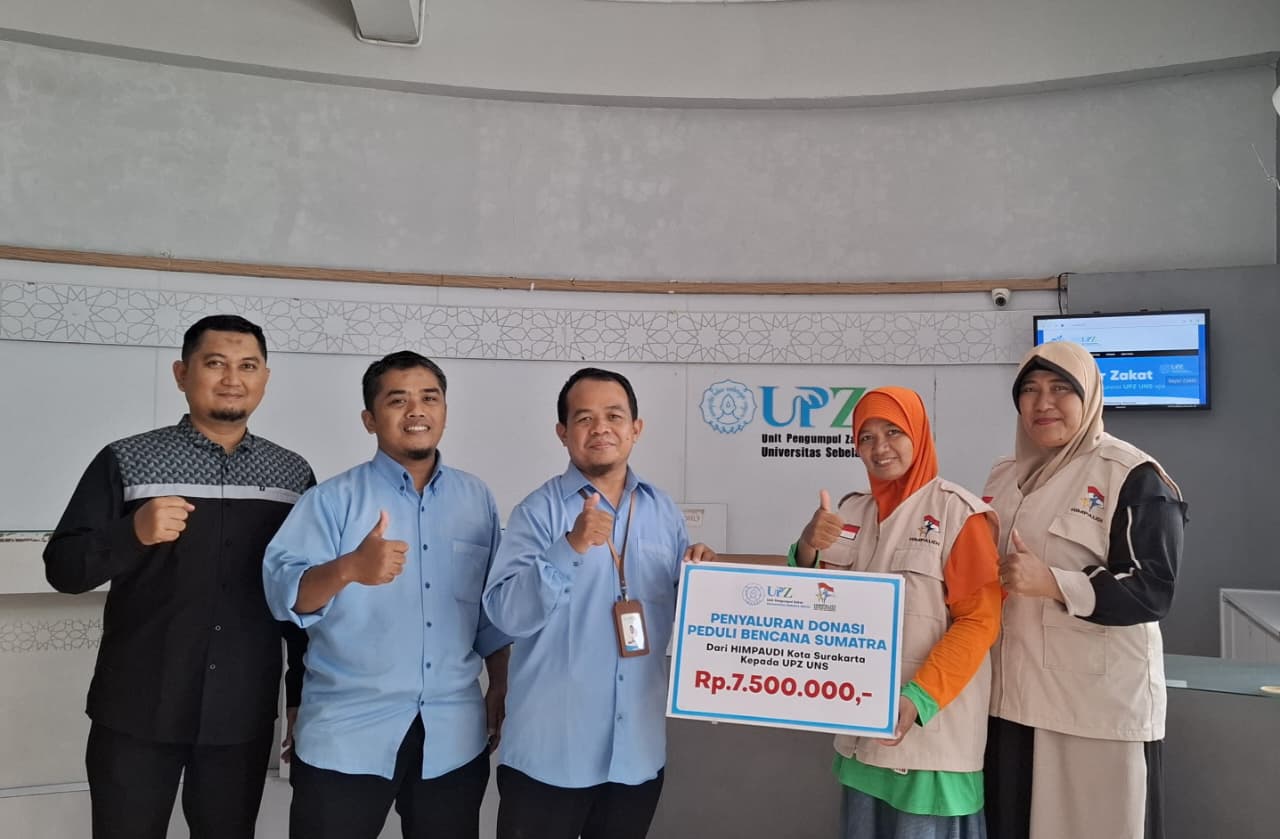 UPZ UNS Terima Donasi Kemanusiaan Peduli Bencana Sumatra dari HIMPAUDI Kota Surakarta – UPZ UNS